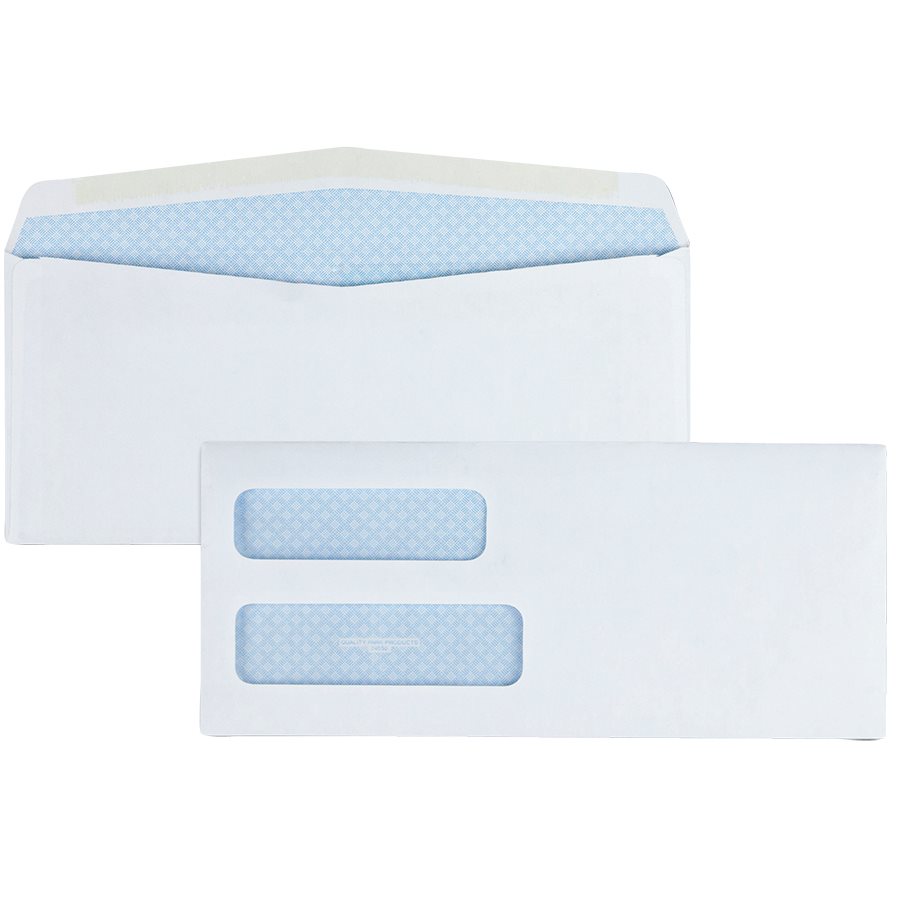 Enveloppe de sécurité à fenêtre double