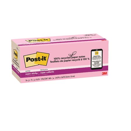 Post-it® Super Sticky Recycled Notes - Wanderlust Pastels